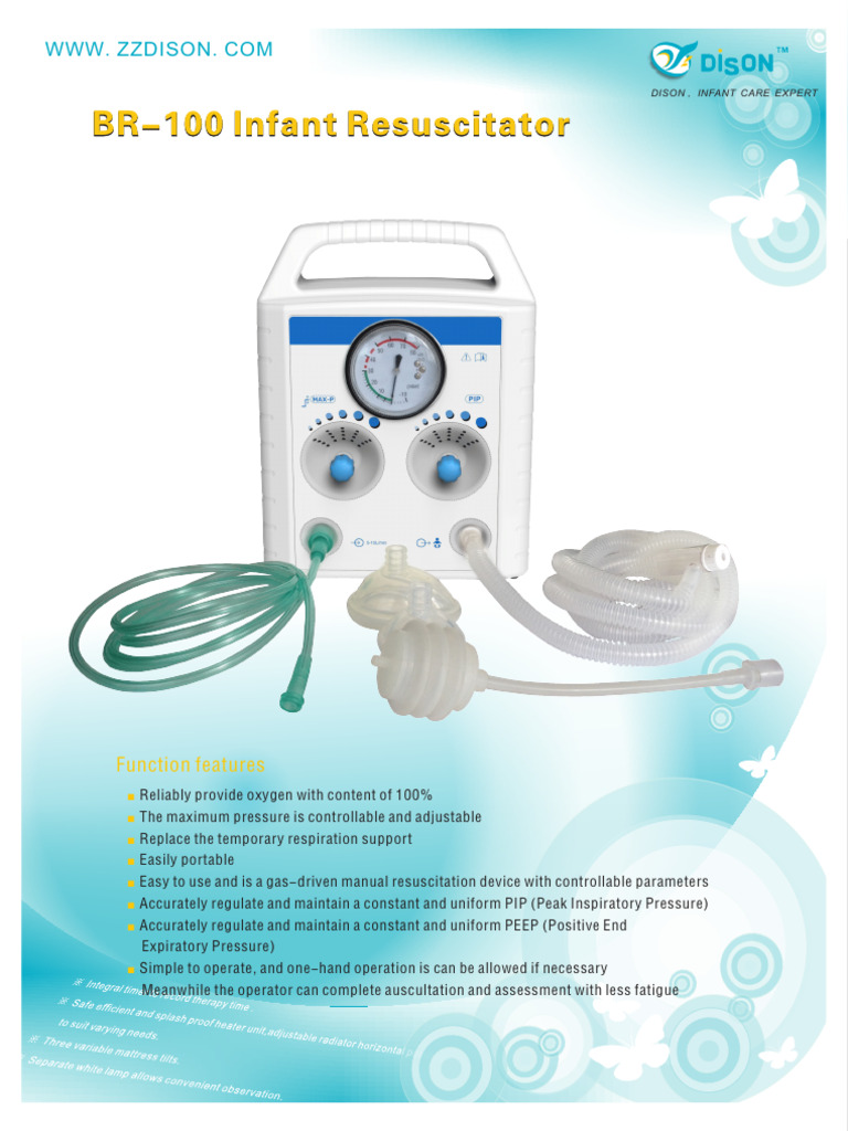 BR-100 Infant Resuscitator | PDF | Pressure | Gases