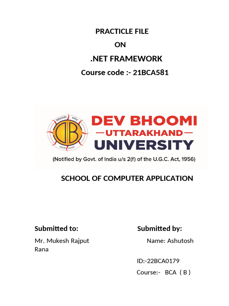 .NET Framework Practical Guide | PDF
