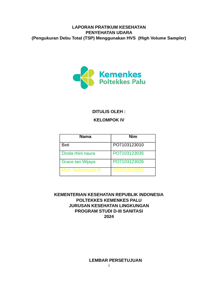 LAPRAK HVS (Beti, Dinda, Grace, Dani) 2024 | PDF