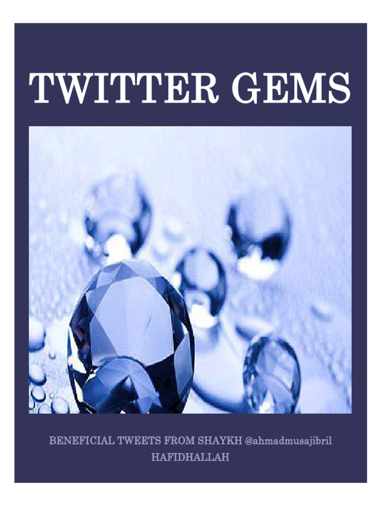 Gems From Musa Jibril | PDF | God In Islam | Prophets And Messengers In ...