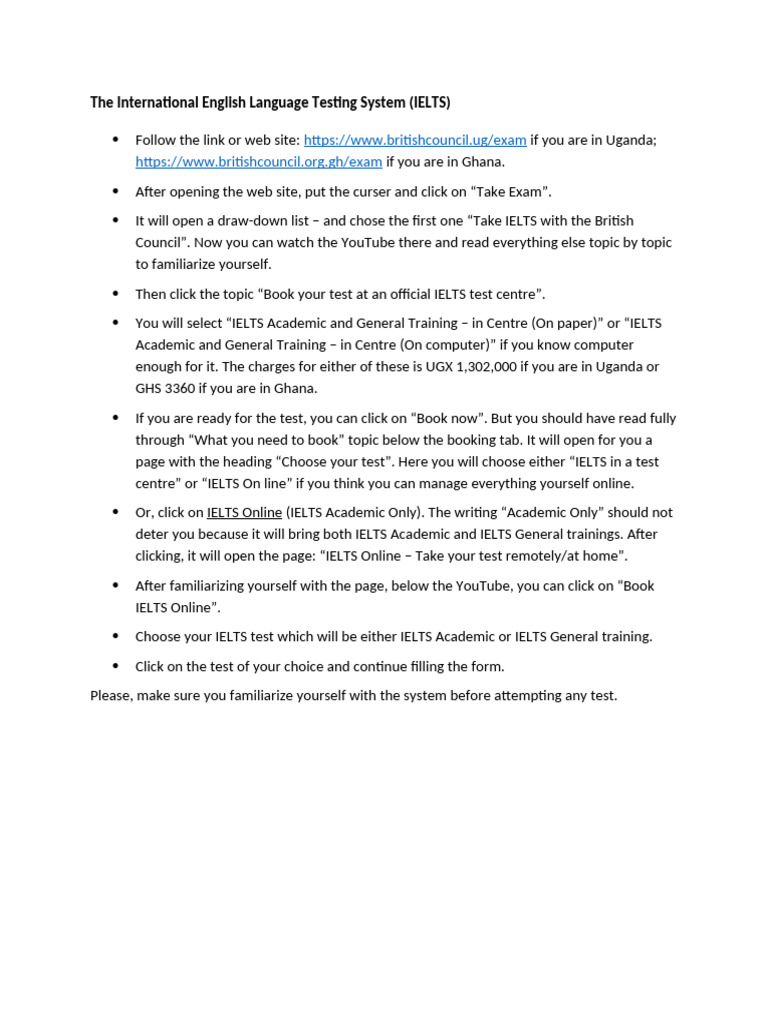 IELTS | PDF