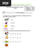 Bilang NG Pantig Worksheets Set 1 | PDF