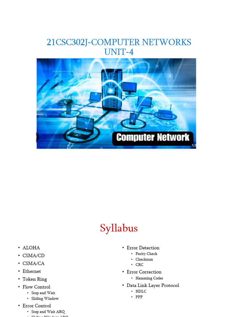Cn Unit 4 Pdf Ethernet Transmission Control Protocol