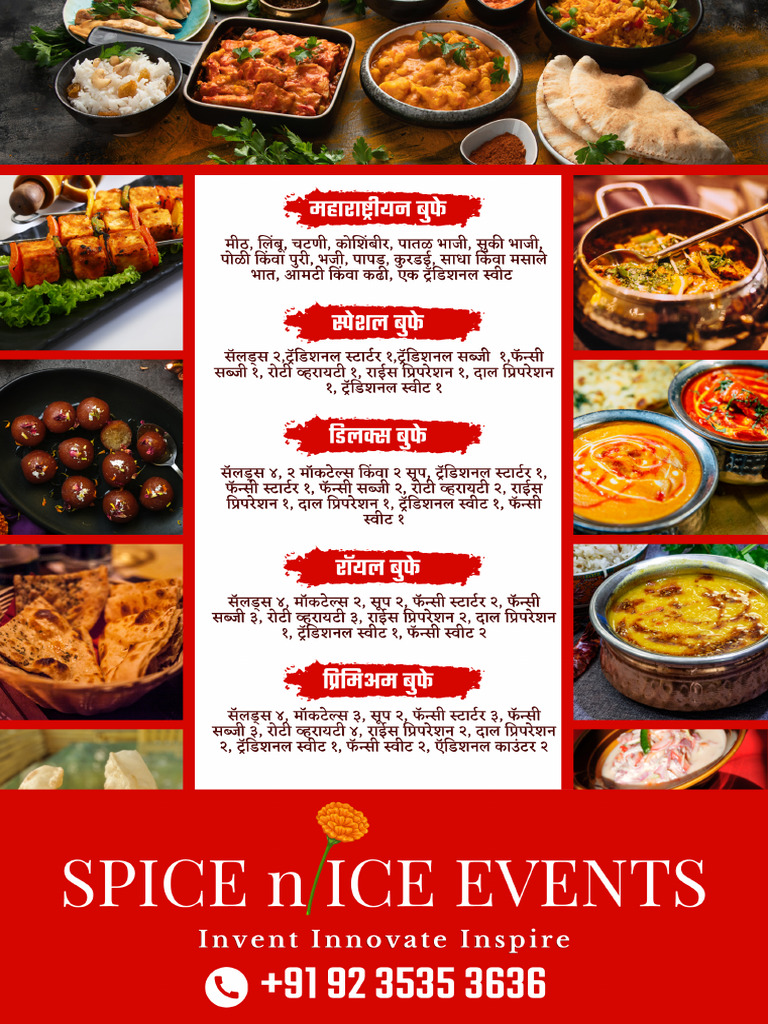 SNI New Menu Card | PDF