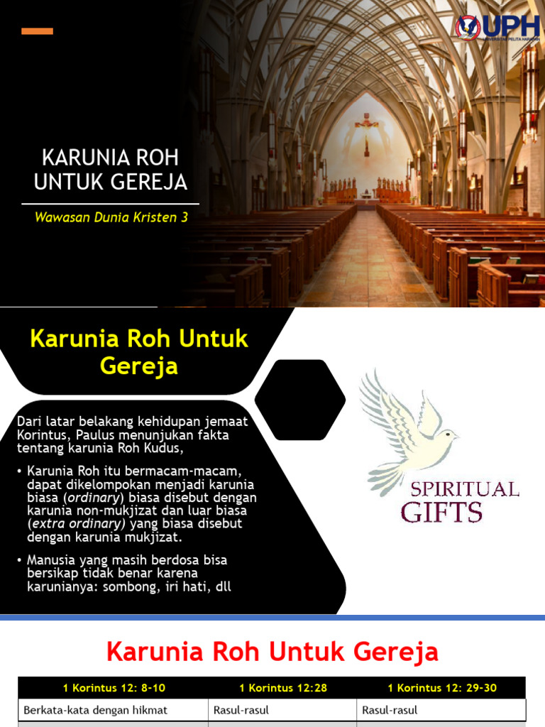 Sesi 04 Karunia Roh untuk Gereja | PDF