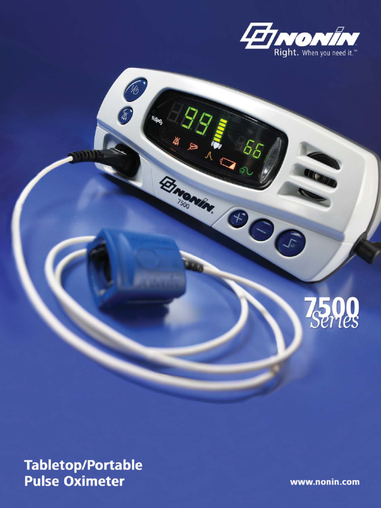 Nonin 7500 brochure | PDF | Equipment | Electrical Engineering