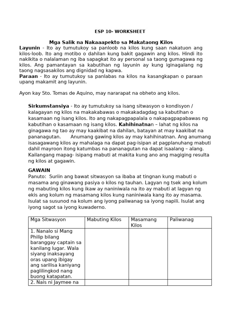 Esp 10 Gawain 5 | PDF