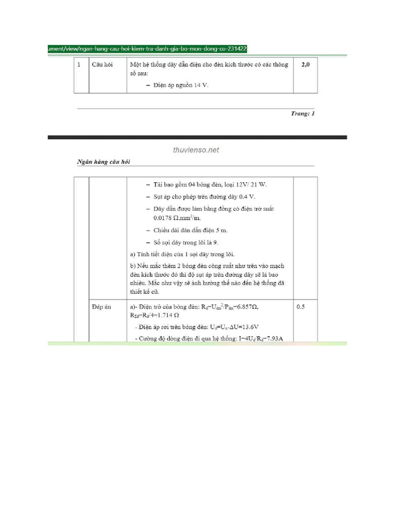 câu trả lời htd dtoto | PDF