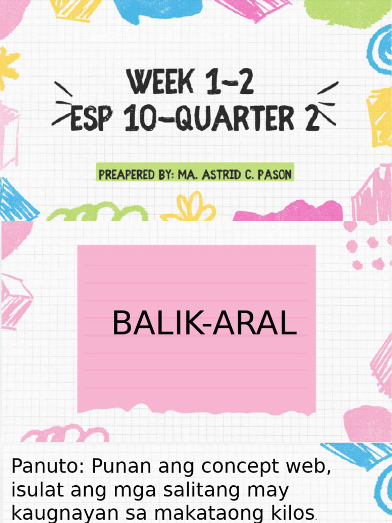 Esp 10 Week 1 Day 1 Quarter 2 (1) | PDF