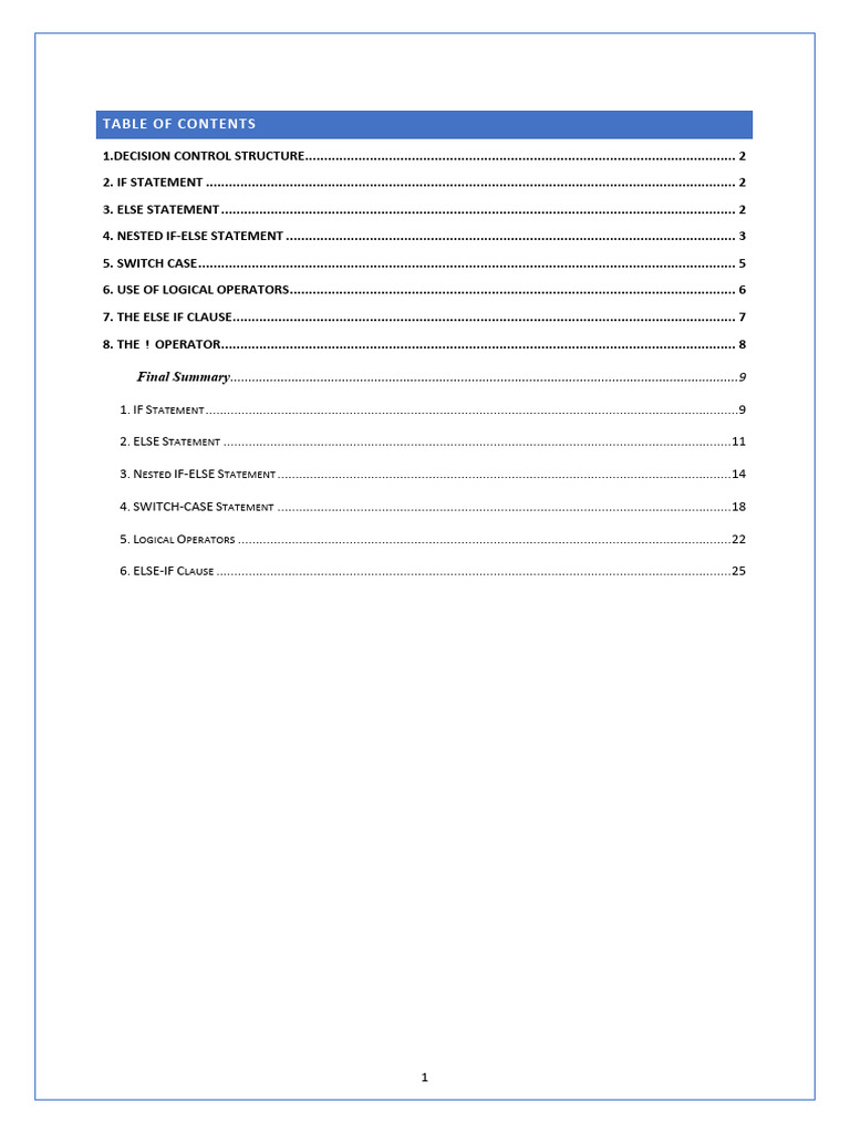 Decision Control Structures Explained | PDF | Control Flow | Computer Programming