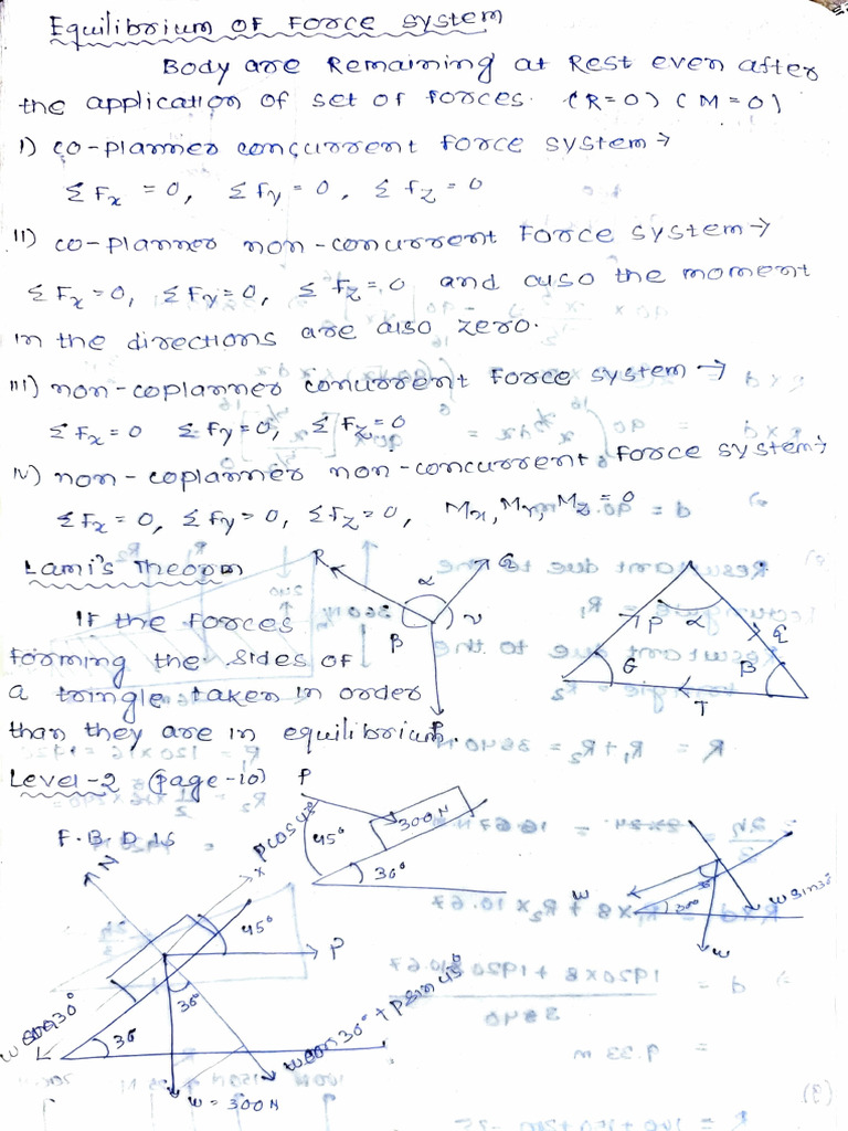 Force System Analysis Techniques | PDF