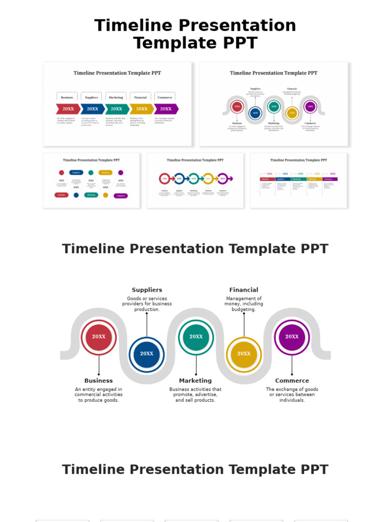 Timeline Presentation Template | PDF | Computing | Software