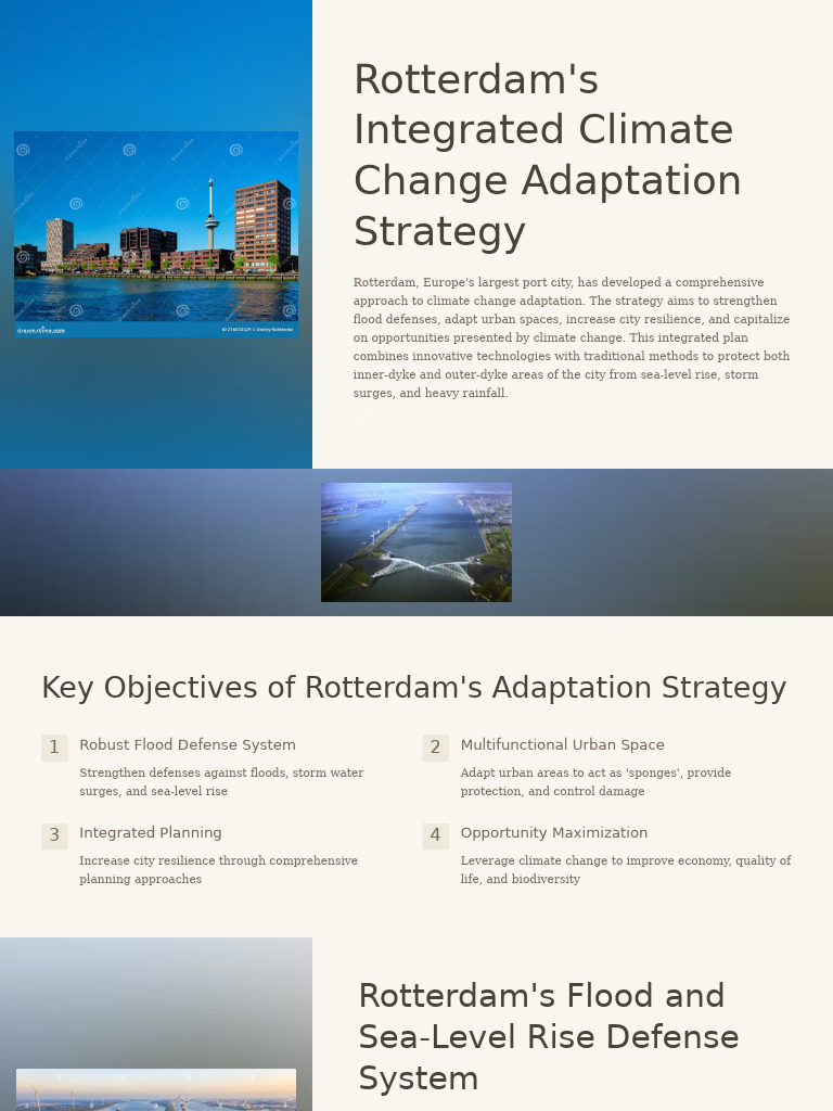 Rotterdams Integrated Climate Change Adaptation Strategy | PDF | Flood ...