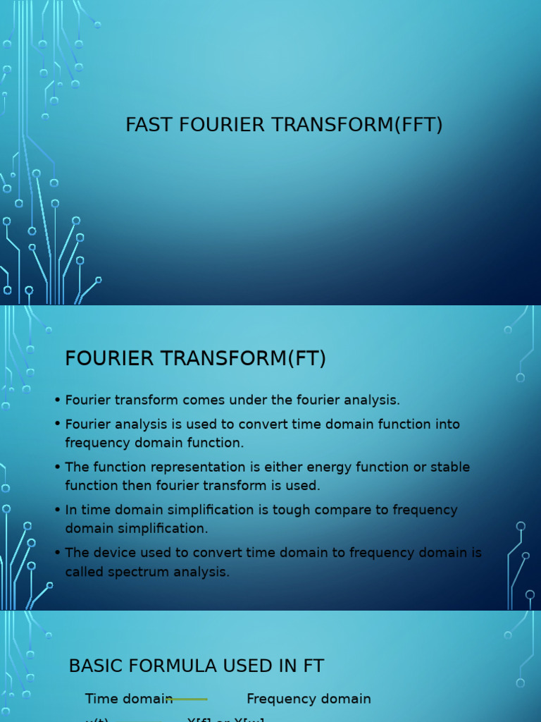 FAST Fourier Transform(FFT) | PDF | Discrete Fourier Transform | Fast ... FAST Fourier Transform(FFT) | PDF | Discrete Fourier Transform | Fast ...