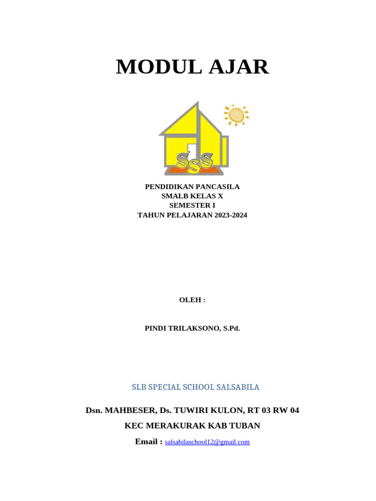 MODUL AJAR PP KELAS X | PDF