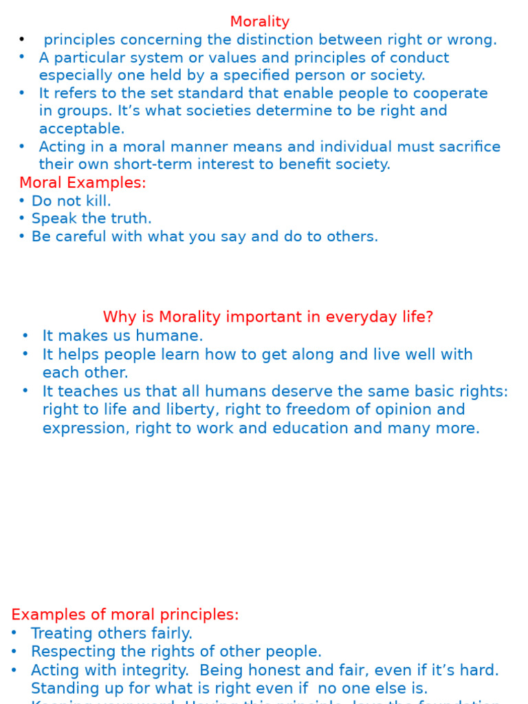 Morality | PDF