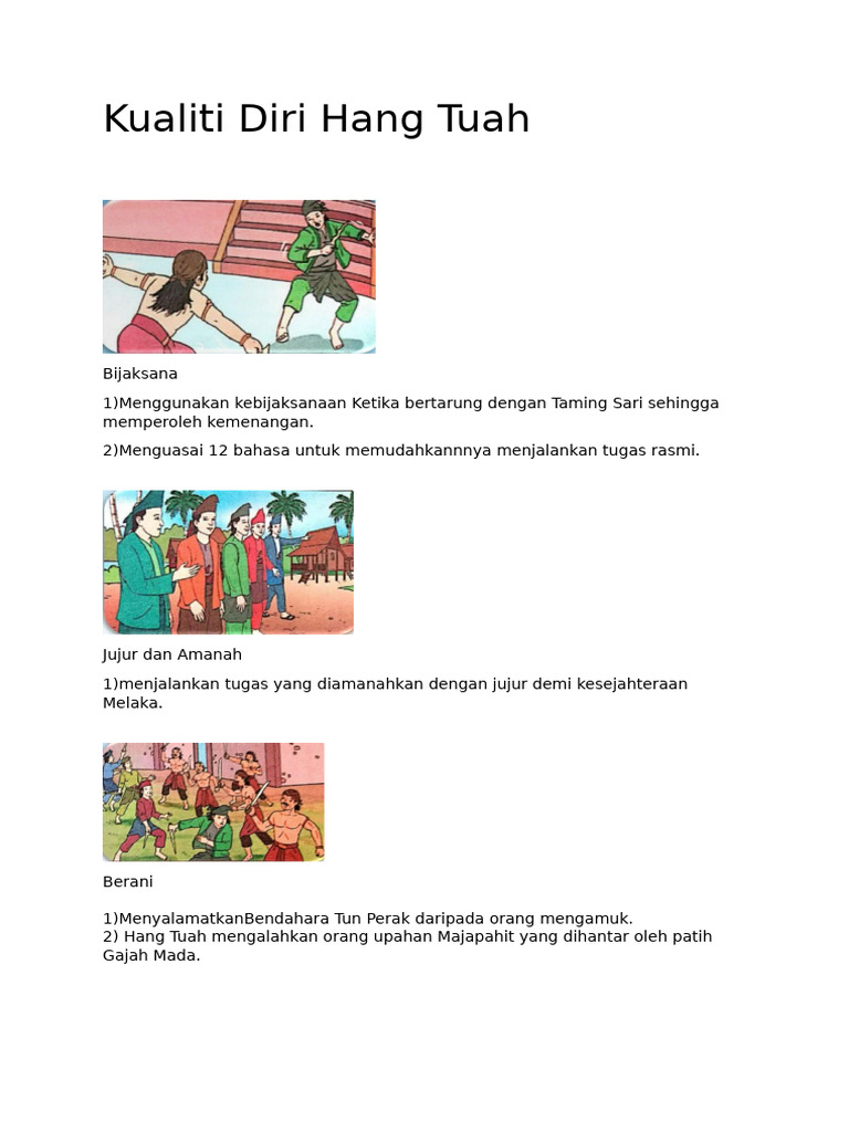 Sifat Hang Tuah | PDF