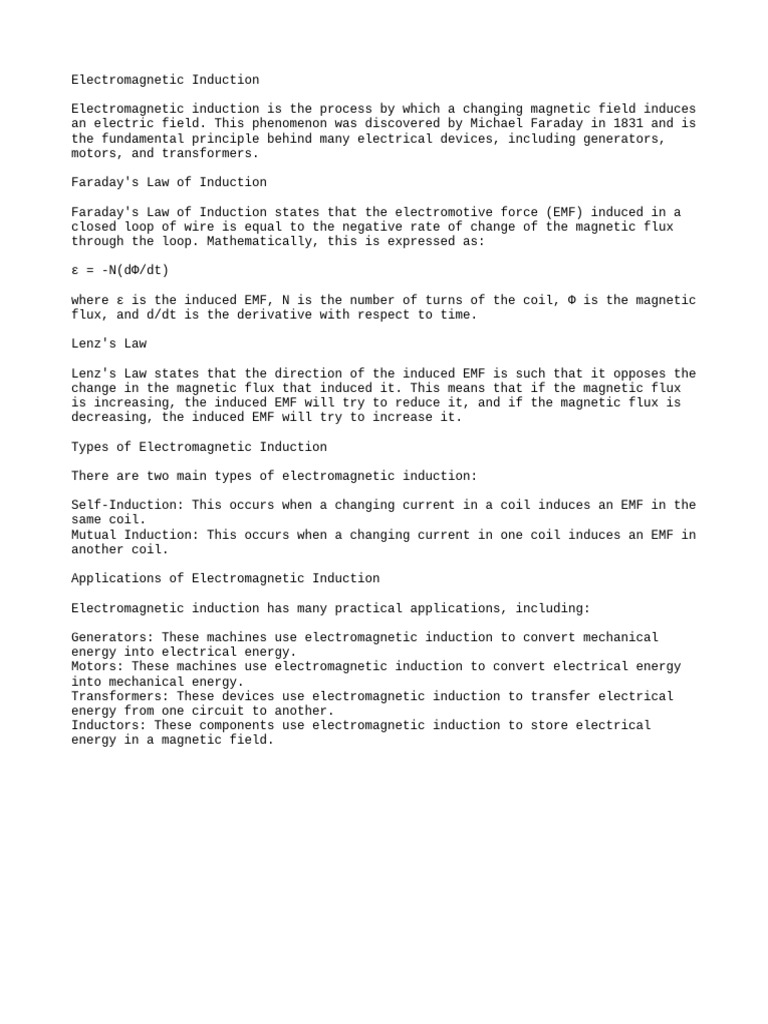 Electromagnetic | PDF