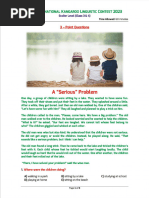 IKLC Pre Ecolier Level Past Paper | PDF