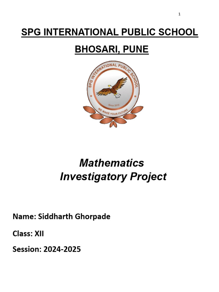 Maths Project XII Probability Final Merged | PDF | Probability | Odds