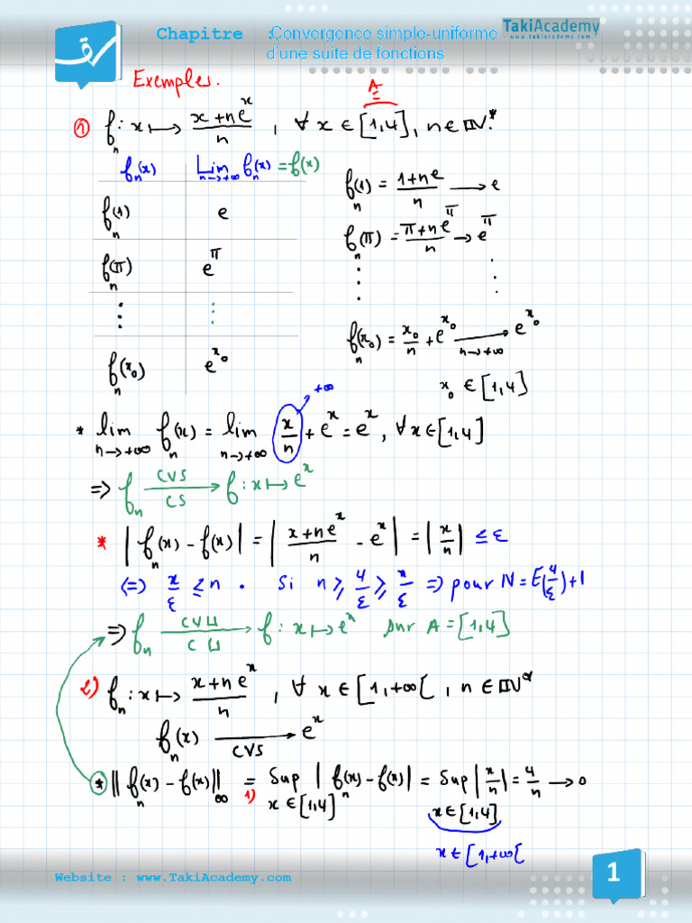 Convergence Simple Uniforme | PDF