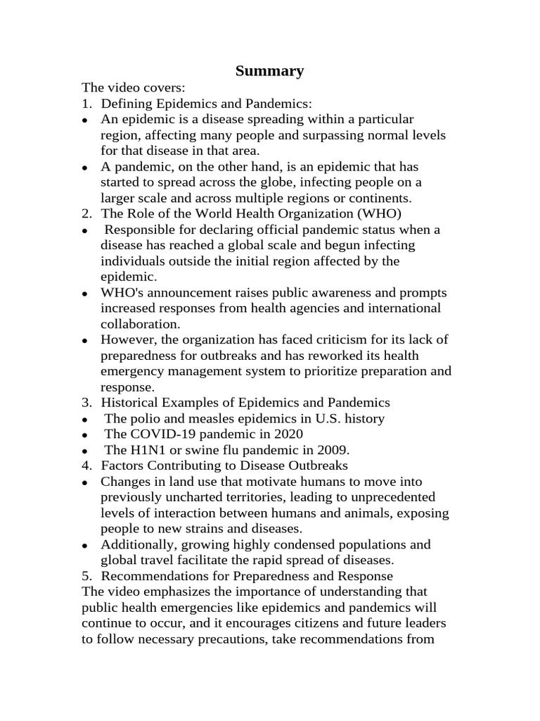 Summary Outline | PDF