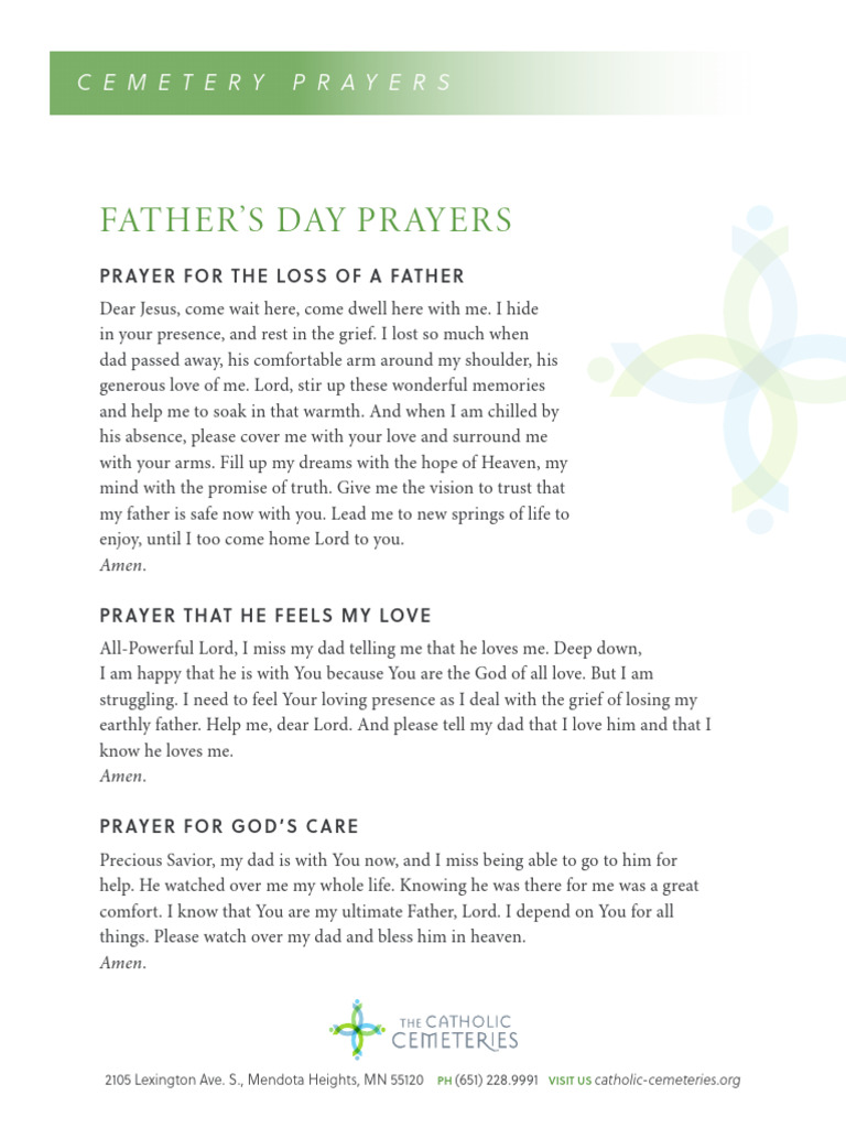 Fathers Day Prayers | PDF | God The Father | Heaven