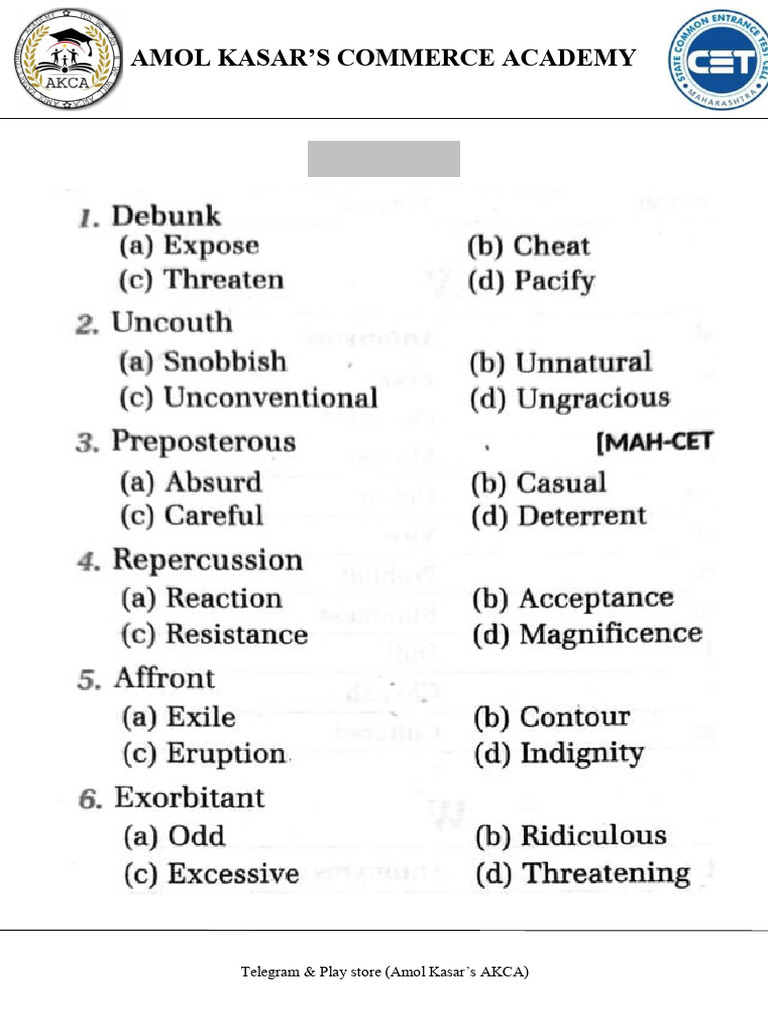 AKCA-CET ENGLISH Notes 1 | PDF | Residential Buildings | Housing