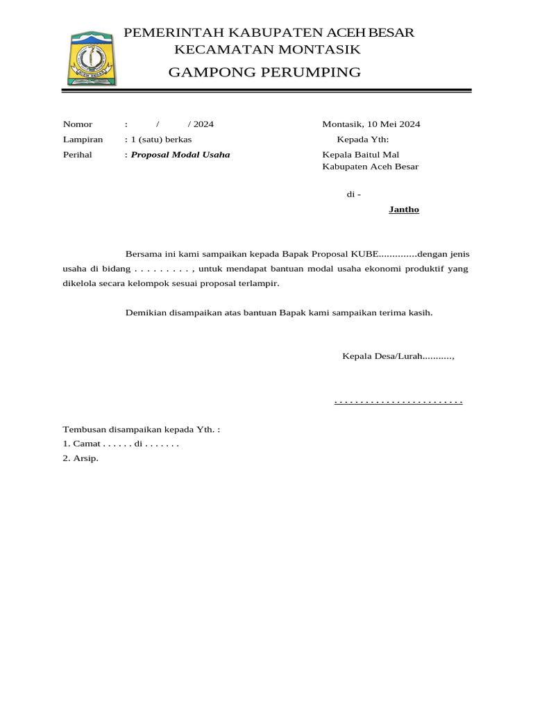 [123dok.com] Contoh Proposal Kelompok Usaha Bersama k | PDF