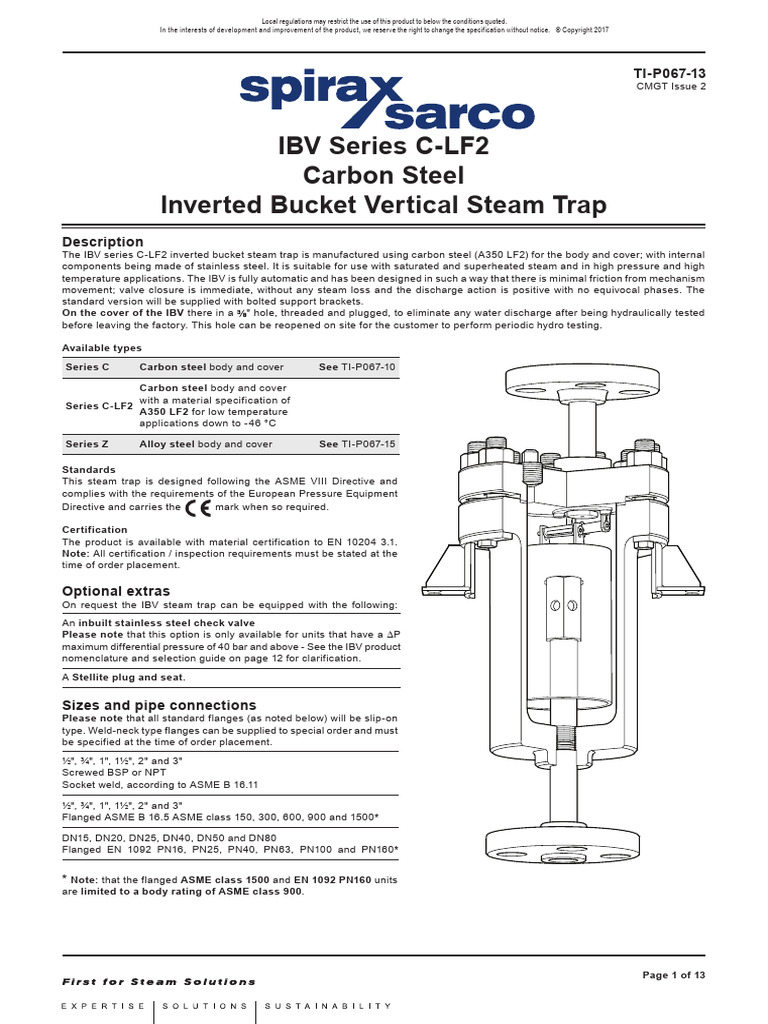 Technical Sheet IBV_Series | PDF | Screw | Valve