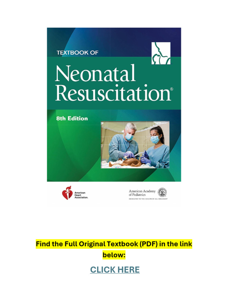 Textbook of Neonatal Resuscitation (NRP) 8th Edition PDF | PDF | Fetus ...