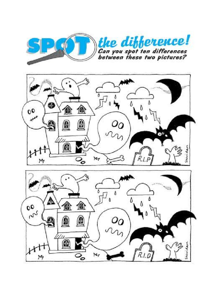 Spot 10 Differences Pdf