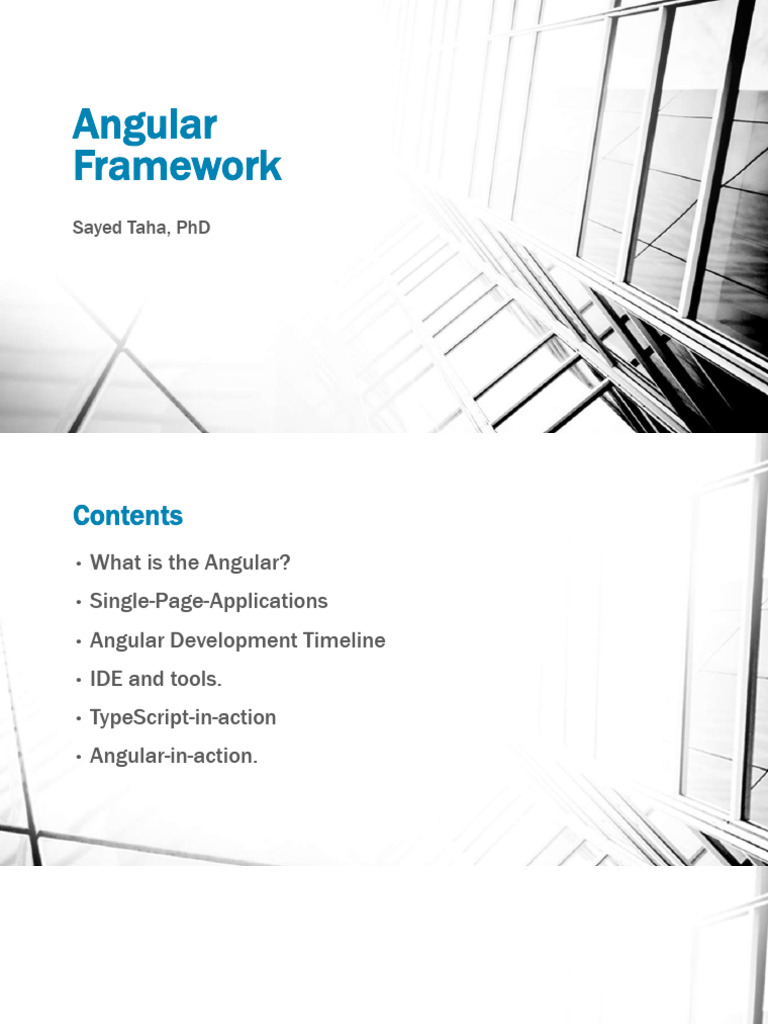8 Angular Getting Started With Angular Pdf Html Computing