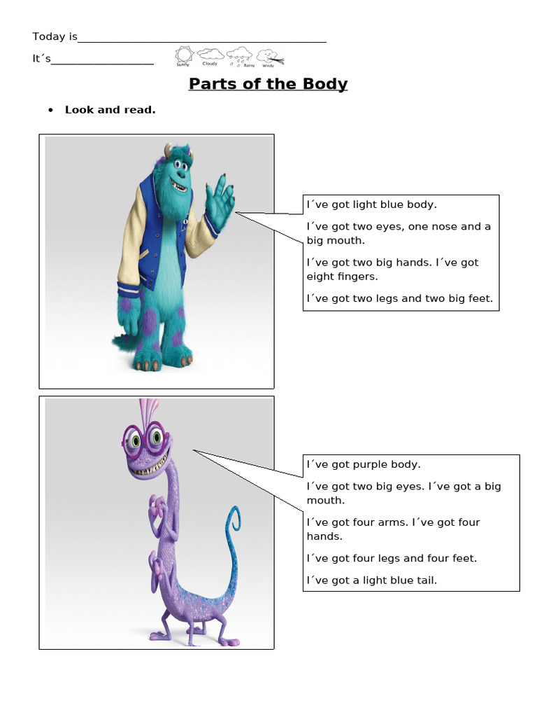 i'Ve Got Parts of the Body | PDF