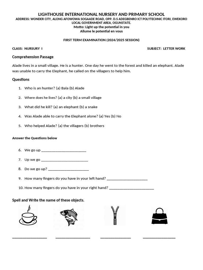 Exam Question_NUR I (20242025) | PDF | Prayer