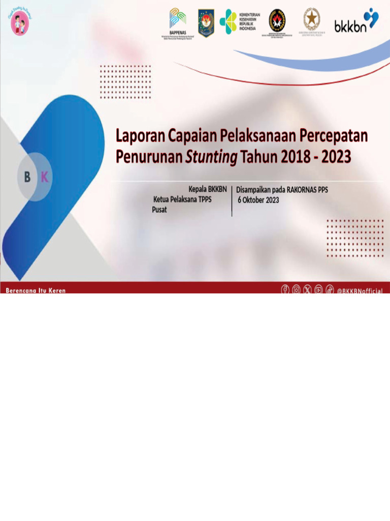 1 SAMBUTAN Kepala BKKBN - RAKORNAS PPS 2023 edit final | PDF