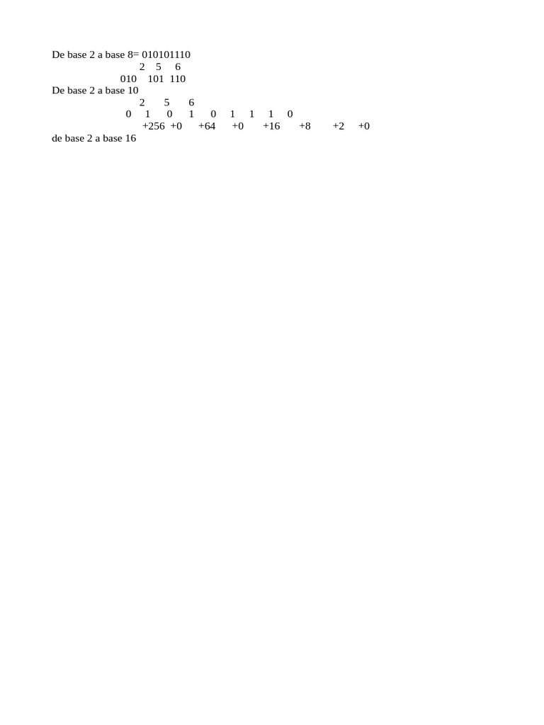 Base 2 8 16 | PDF