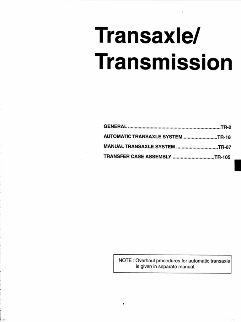 Transmission-Santa Fe | PDF
