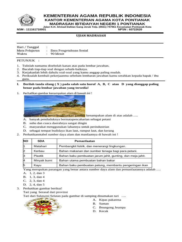 Persiapan To Uam Ips | PDF