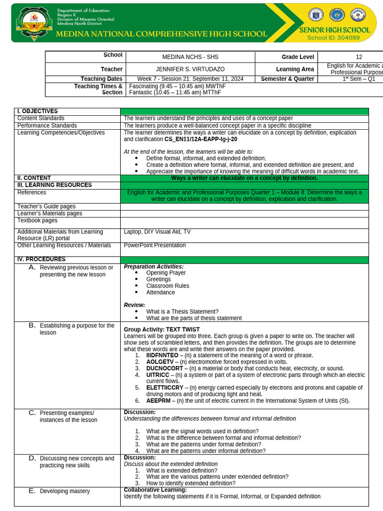 EAPP SESSION 21 | PDF | Teachers | Learning