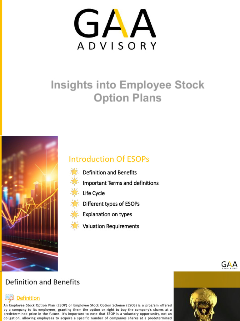 ESOP Plan GAA | PDF | Option (Finance) | Fair Value