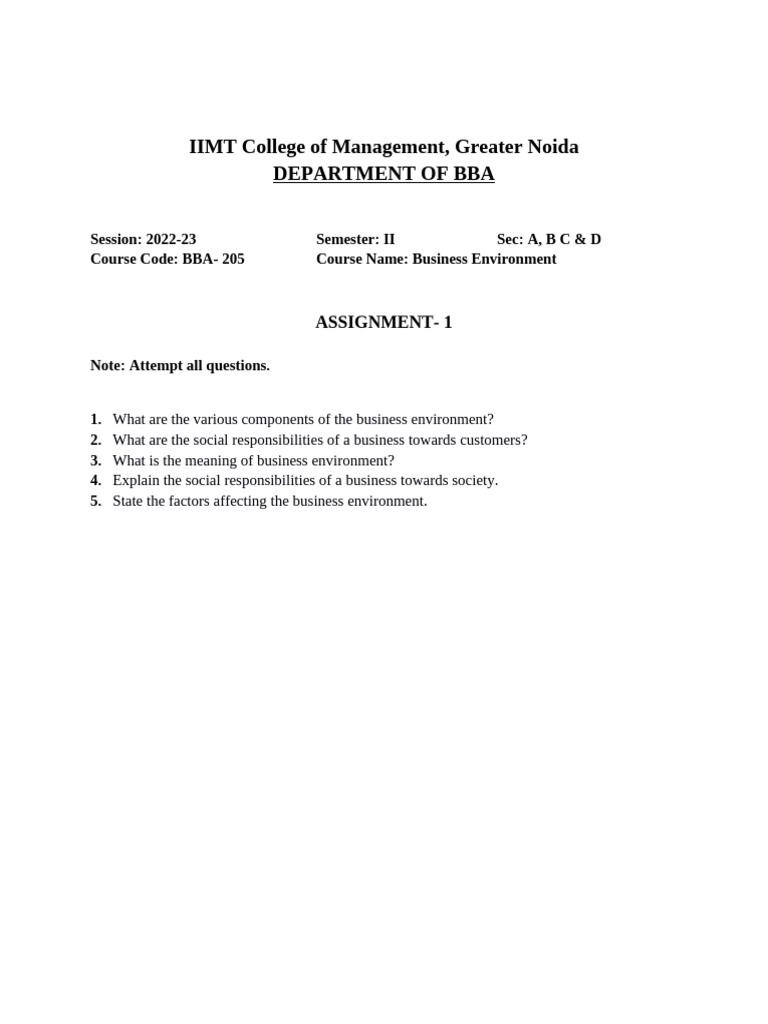 UNIT 1 Assignment | PDF