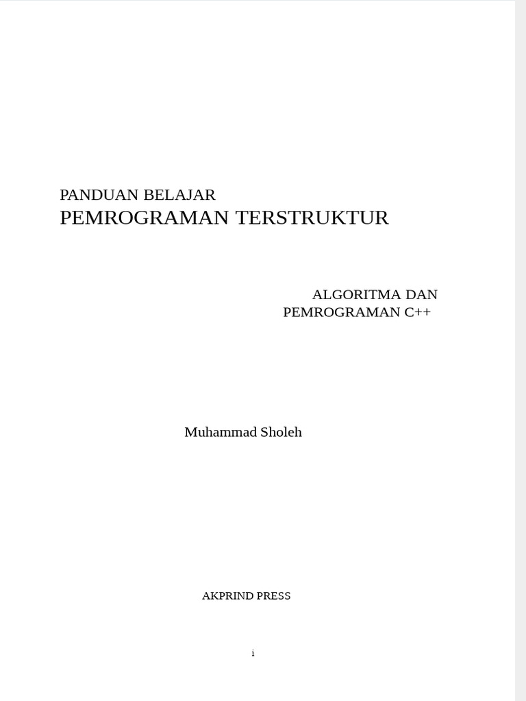 Fdokumen.com Buku Pemrograman Terstruktur Prof2 (2) | PDF