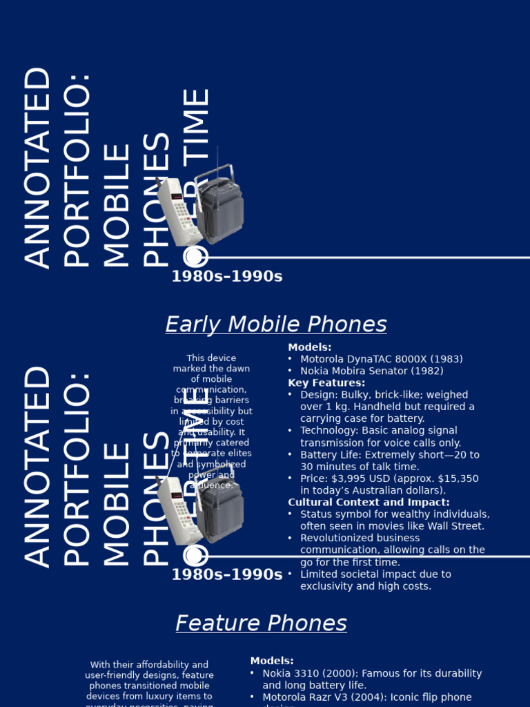 Annotated History of Phones | PDF | Smartphone | I Phone