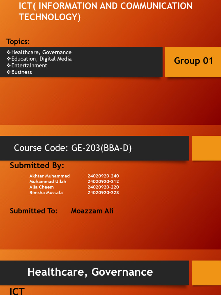 Presentation of ICT | PDF | Educational Technology | Virtual Reality