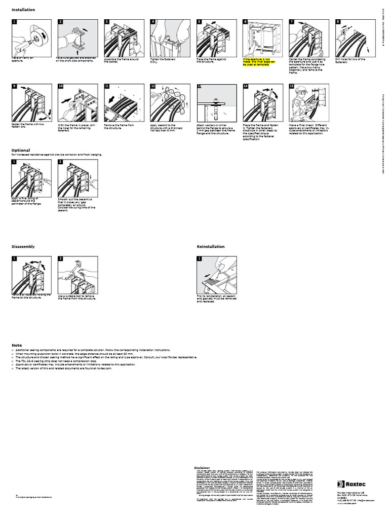 DOC-000200 (B) Roxtec GKO Frame EN For Web Use-Halaman-2 | PDF