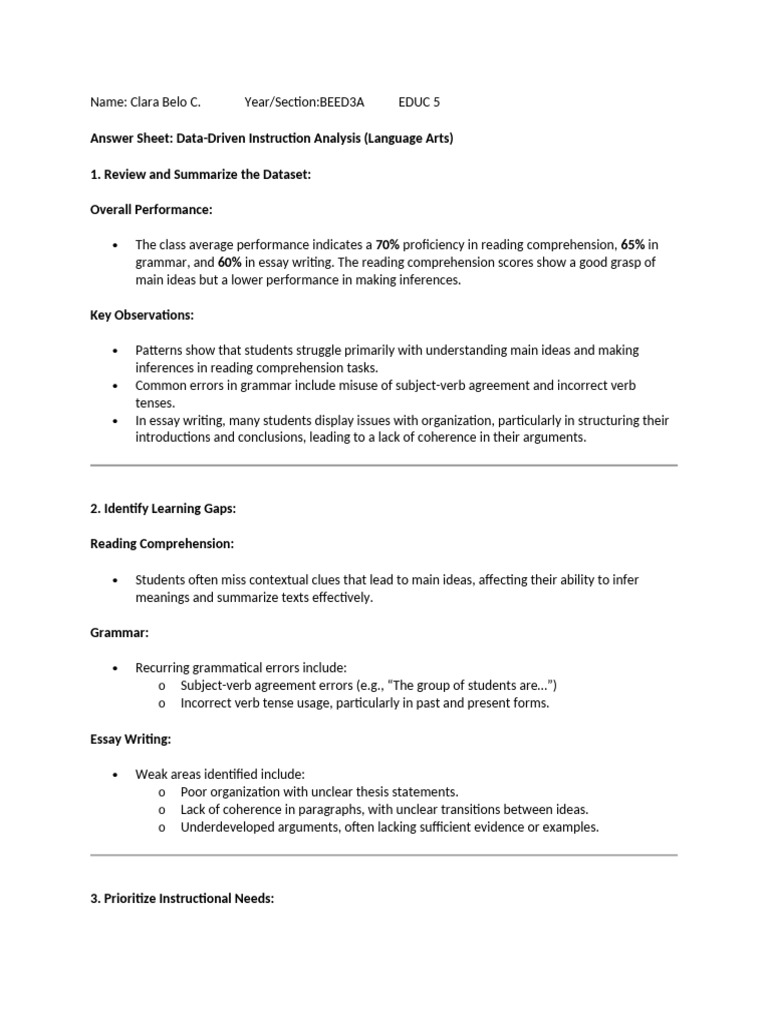 Activity 6 Educ 5 | PDF | Reading Comprehension | Educational Assessment