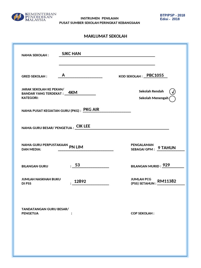 Instrumen Pss 2018 Pdf