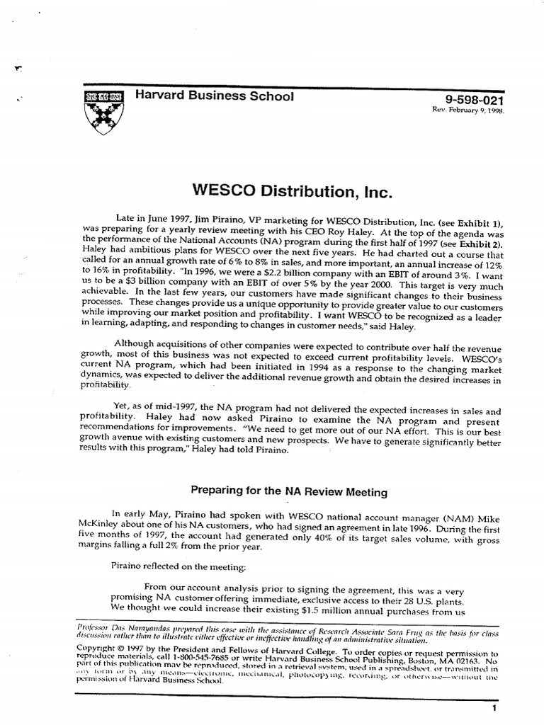 Case WESCO | PDF