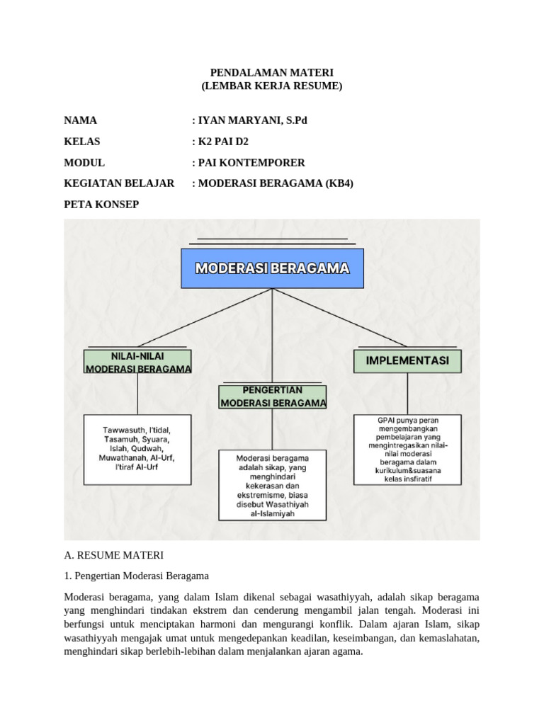 PENDALAMAN MATERI KB 4 Modul 6 | PDF